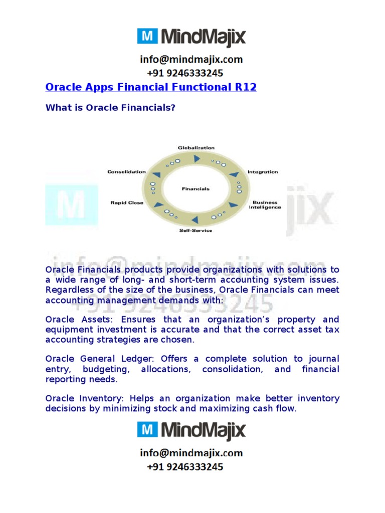 Oracle Apps Financial Functional R12 Training | PDF | Invoice | Debits ...