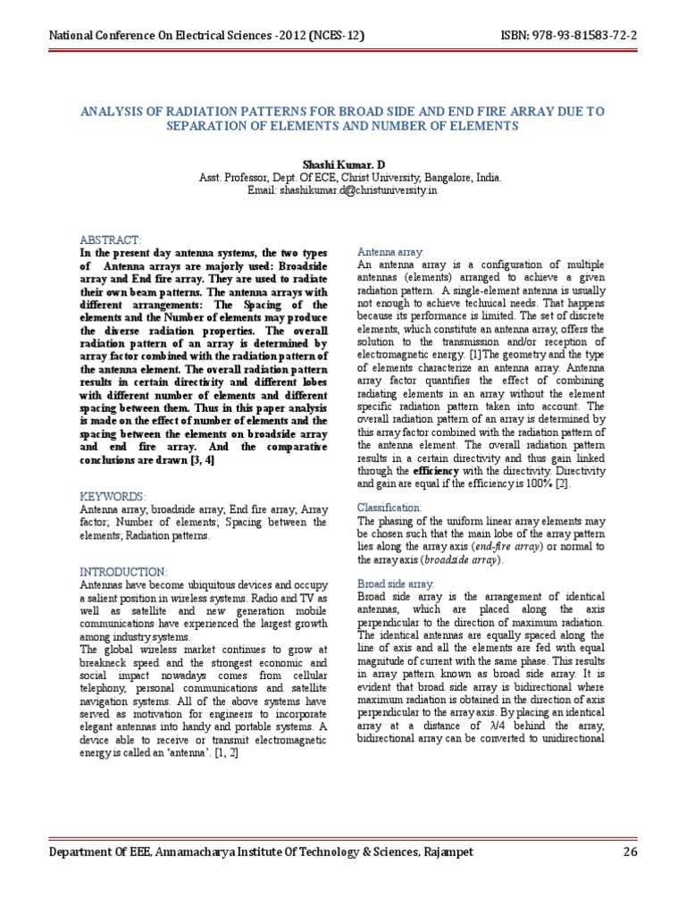 Endfire Antennas | PDF | Antenna (Radio) | Array Data Structure