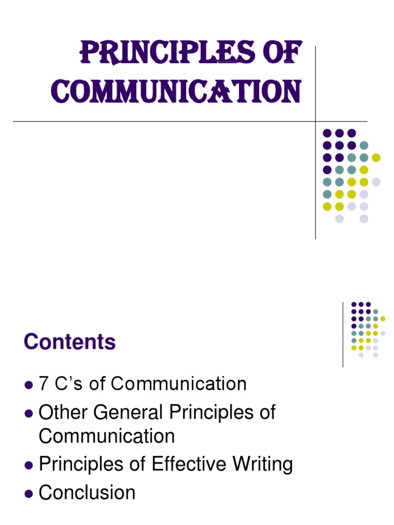 Principles of Communication | PDF | Ellipsis | Sentence (Linguistics)