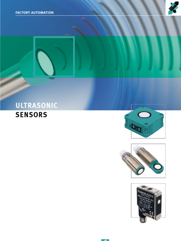 Catalog Ultrasonic Sensors | PDF | Switch | Ultrasound