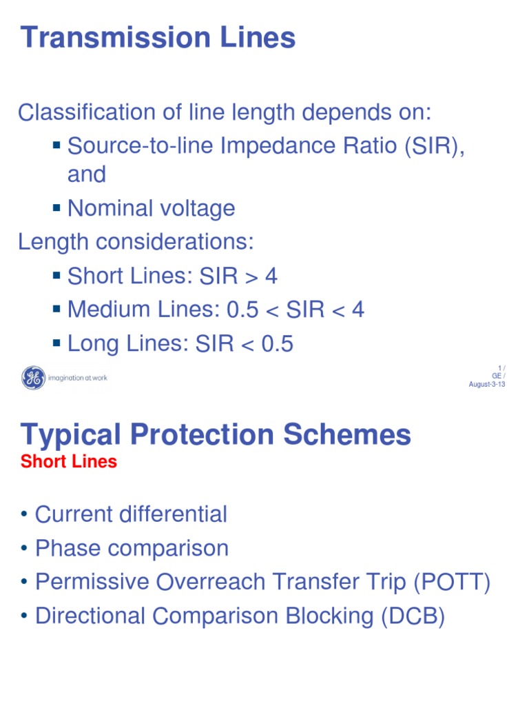 Transmission Line Protection | PDF | Relay | Electric Power