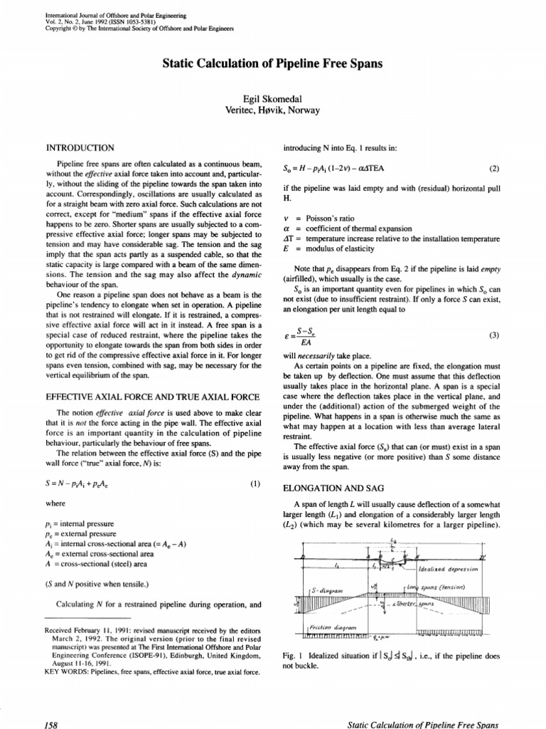 Free Span | PDF | Beam (Structure) | Deformation (Mechanics)