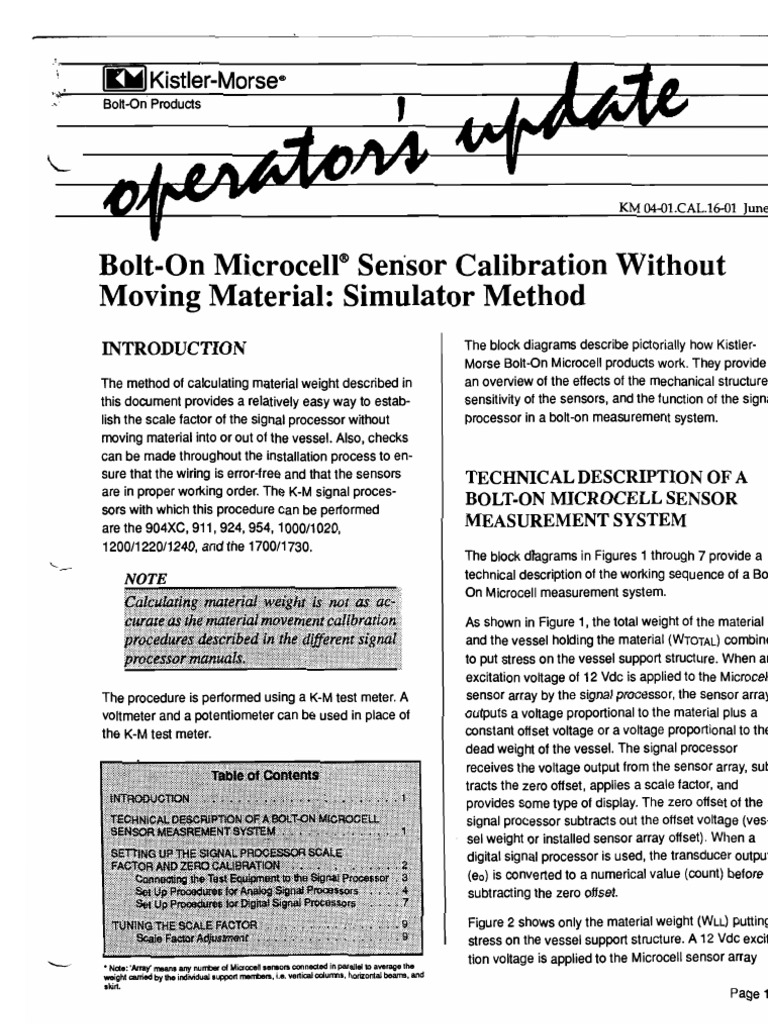 Microcell Calibration | PDF | Sensor | Calibration