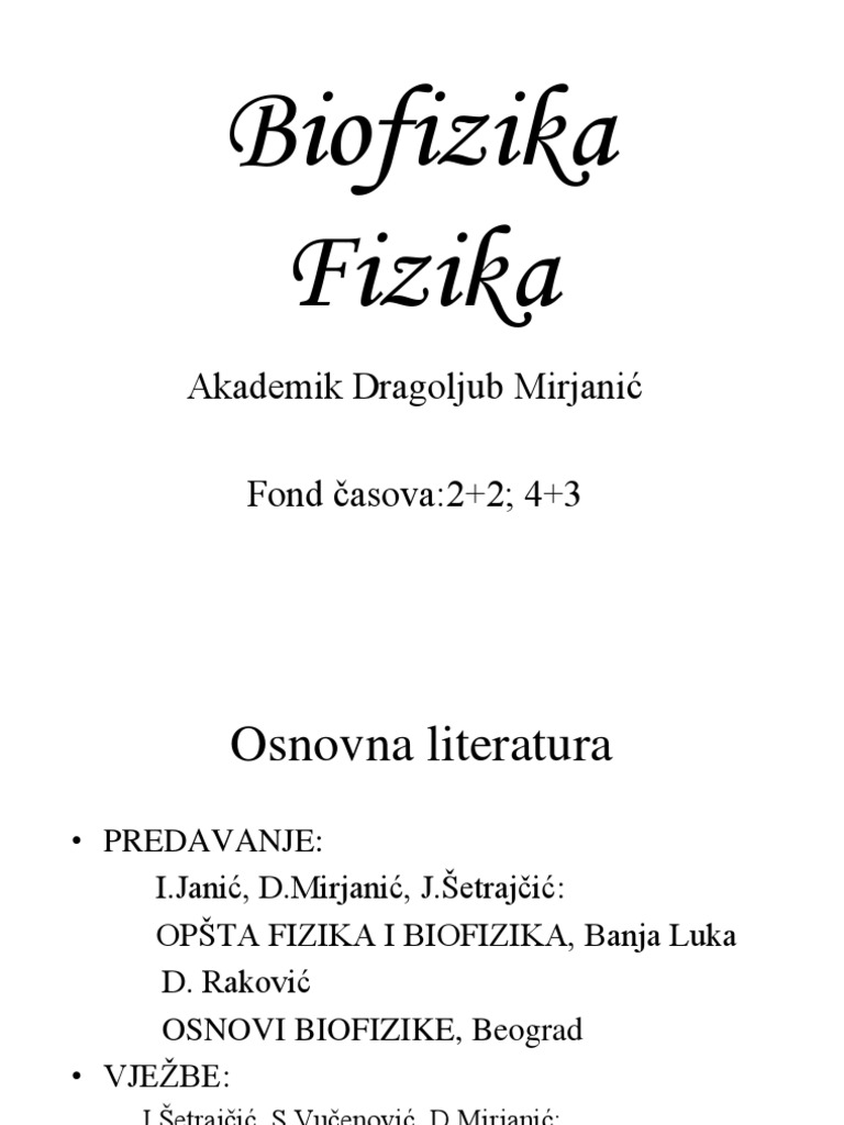 Tehnicka Fizika | PDF