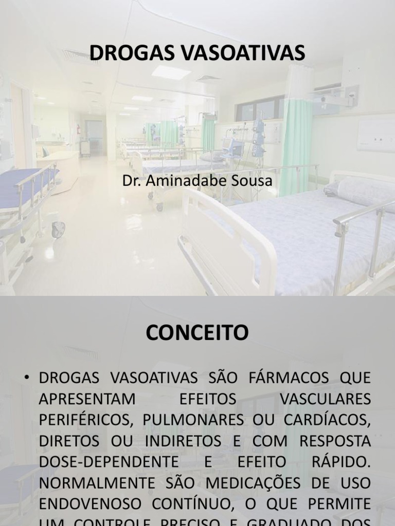 Drogas Vasoativas | PDF