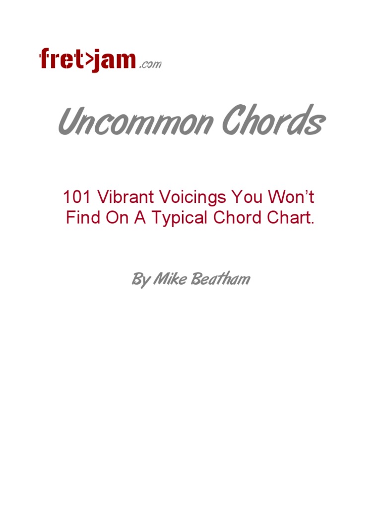 Uncommon Chords For Guitar | PDF | Musical Techniques | European ...