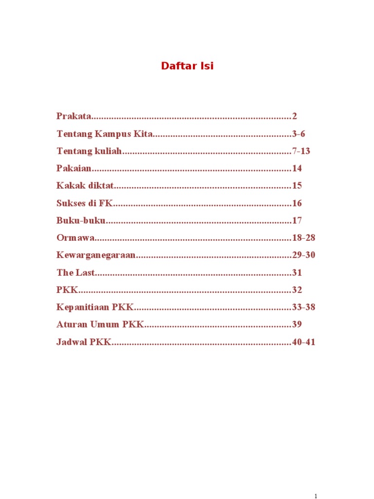 Buku PKK 2013 | PDF