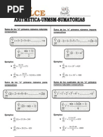 Formulario de Series y Sumatorias | PDF | Matemática Elemental | Teoría ...