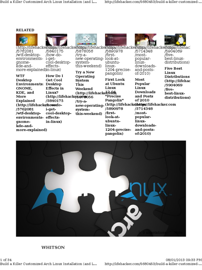 Build A Killer Customized Arch Linux Installation and Learn All About ...