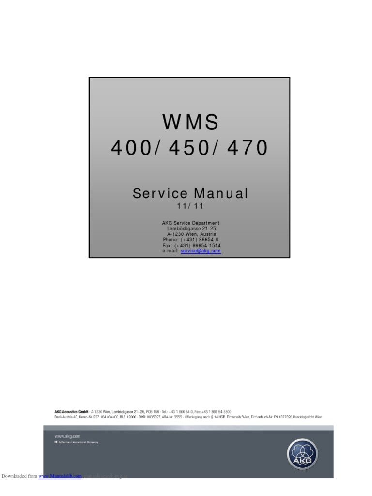 Wms 400 Service Manual | PDF | Electrical Connector | Electrical Equipment