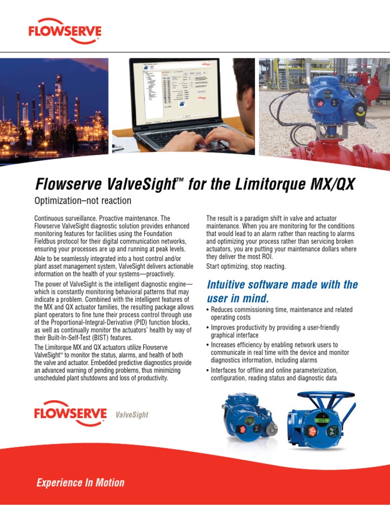 Flowserve Valvesight For The Limitorque MX/QX: Intuitive Software Made With The User in Mind ...