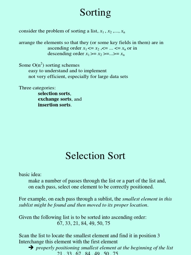 Sorting Algorithms Explained Pdf Algorithms And Data Structures Applied Mathematics 4137