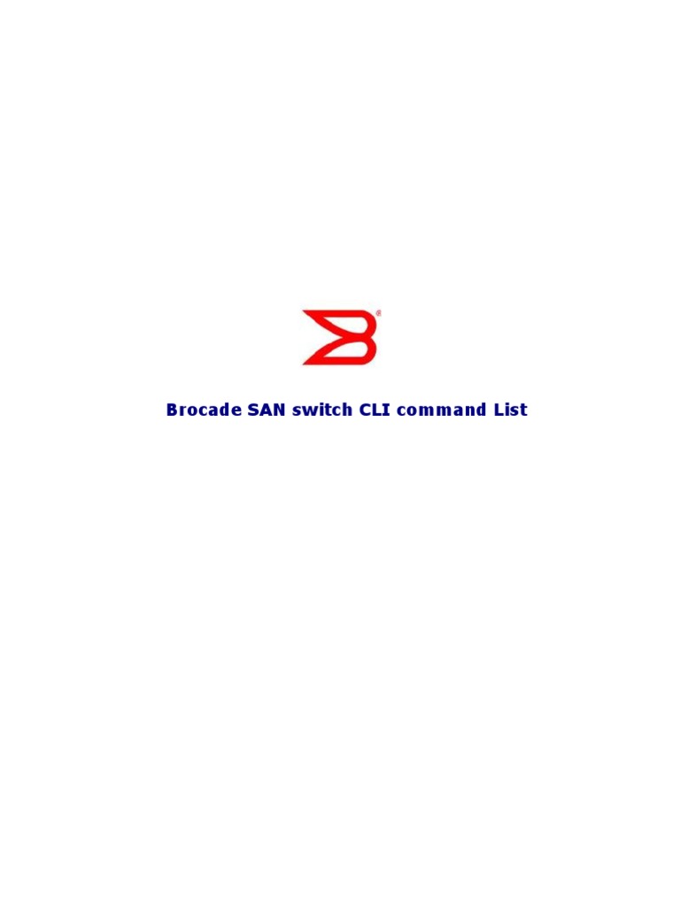 Brocade Command List | PDF | Network Switch | System Software