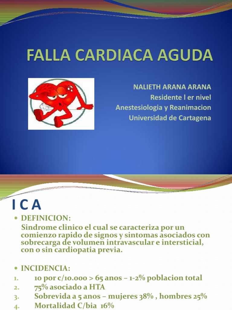 Falla Cardiaca Aguda | PDF | Hipertensión | Insuficiencia cardíaca