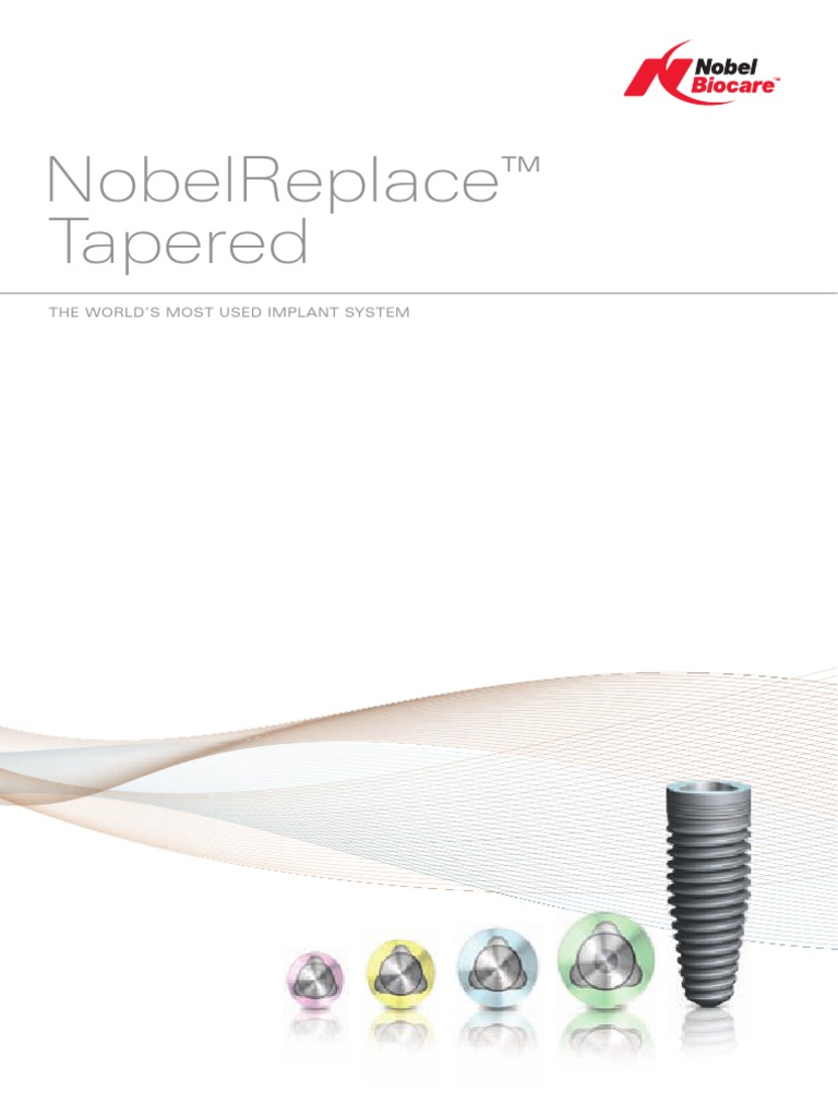 NobelReplace Tapered Sales Brochure GB Tcm61-19282 | PDF | Dental ...