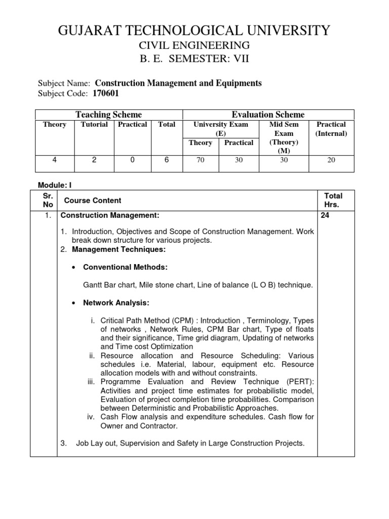 Construction Management Notes PDF | PDF | Construction Management ...