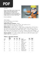 Naruto d20 Supplement - Shinobi Origins v3 | PDF | Leisure