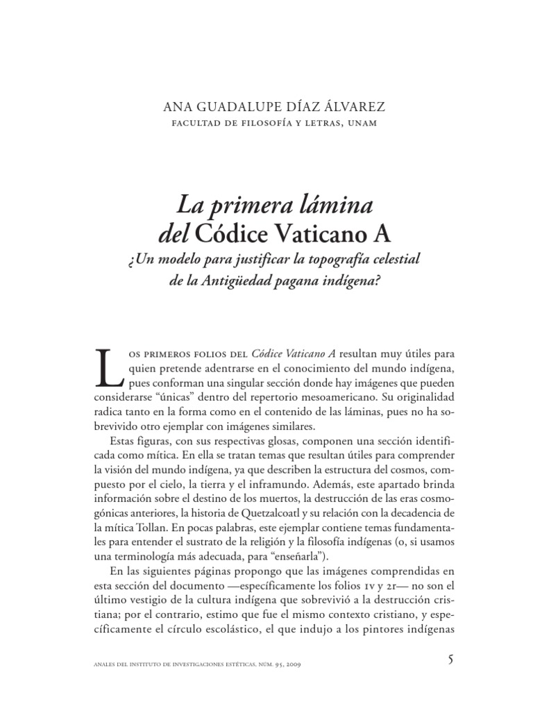 Códice Vaticano A | PDF | Mesoamérica | Códice