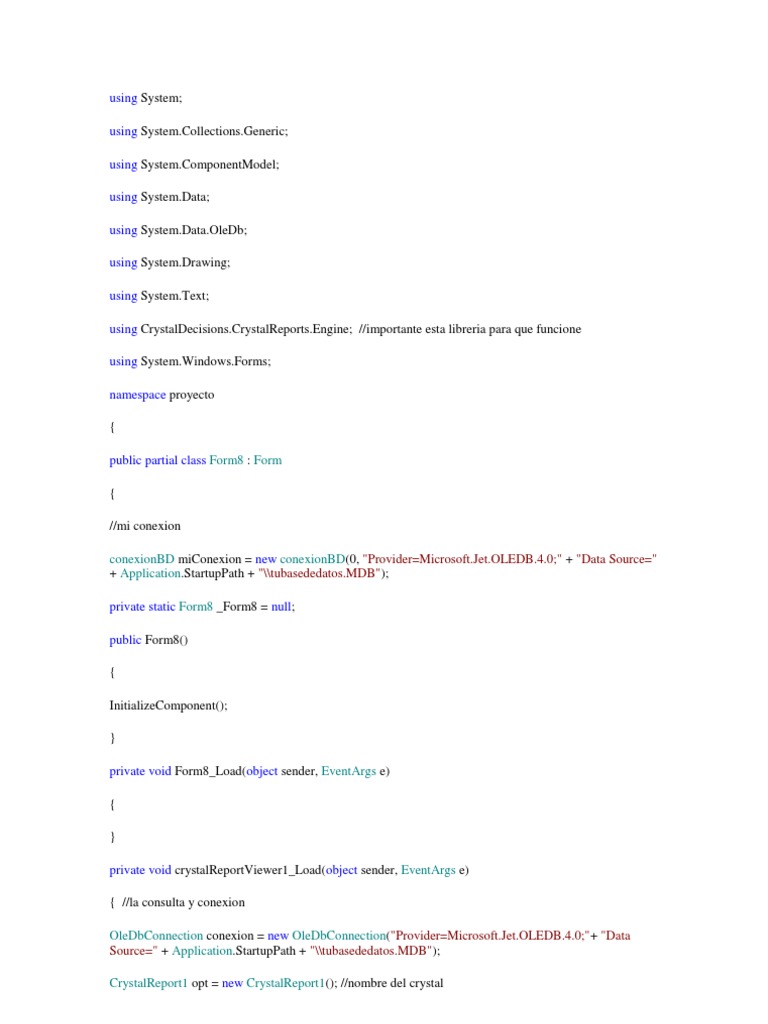 Crystal Reports | PDF | Microsoft Excel | Sql