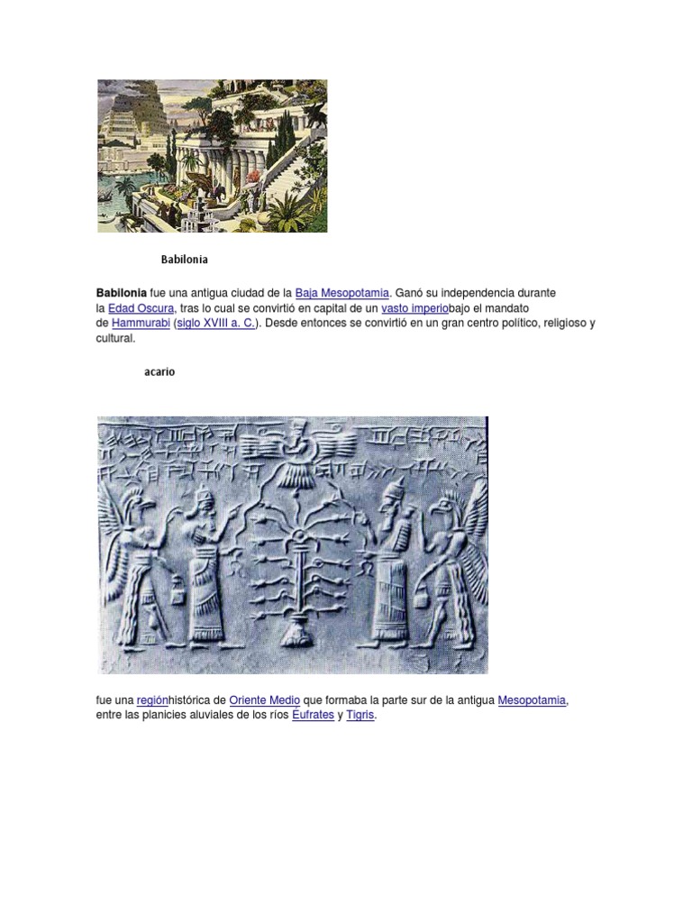 Babilonia | PDF | Viajes y turismo | Historia