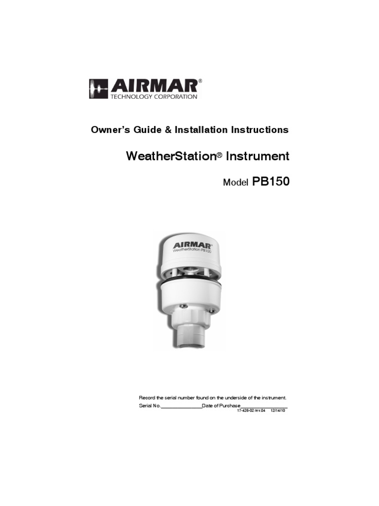 PB150 Installation Manual | PDF | Compass | Global Positioning System