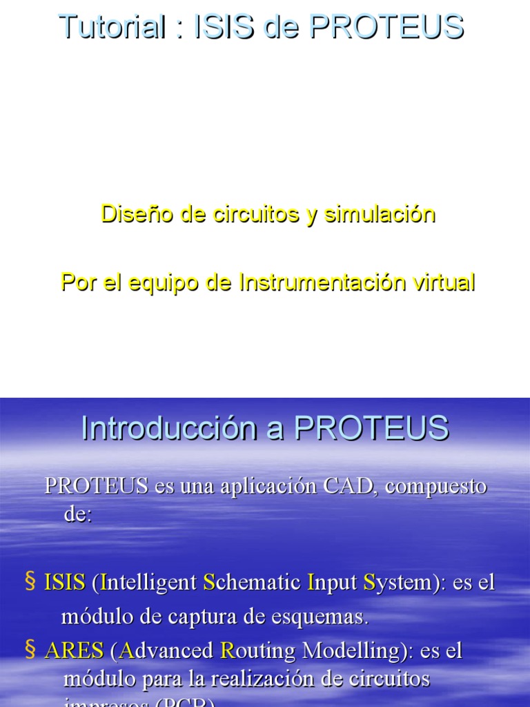 Tutorial Isis Proteus | PDF | Ventana (informática) | Point and Click