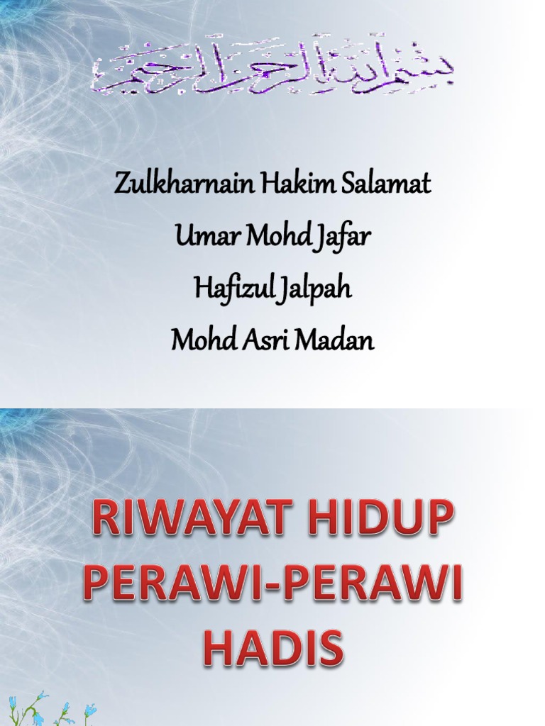 Riwayat Hidup Perawi Hadis | PDF
