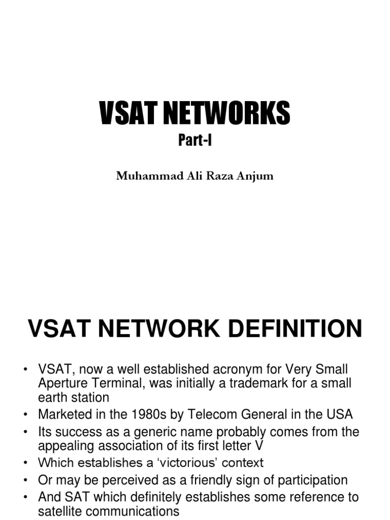 VSAT Networks Part 1 | PDF | Very Small Aperture Terminal | Ground Station