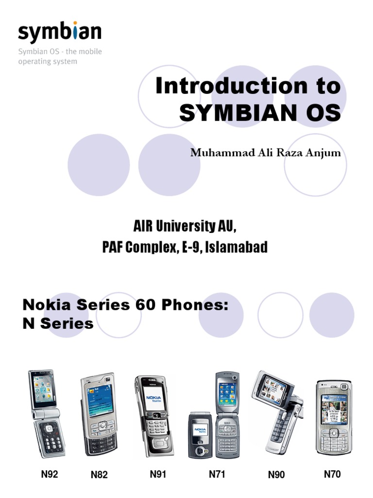 Introduction To SYMBIAN OS | PDF | Source Code | Computer Program