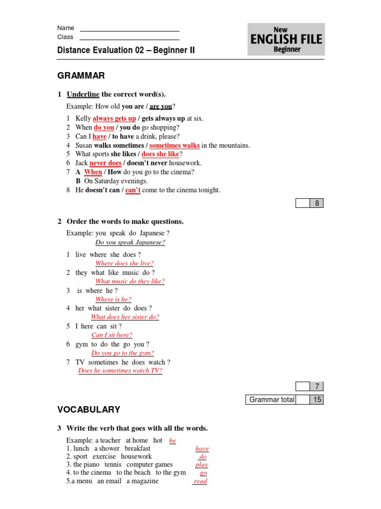 Distance Evaluation 02 BII | PDF | Lunch
