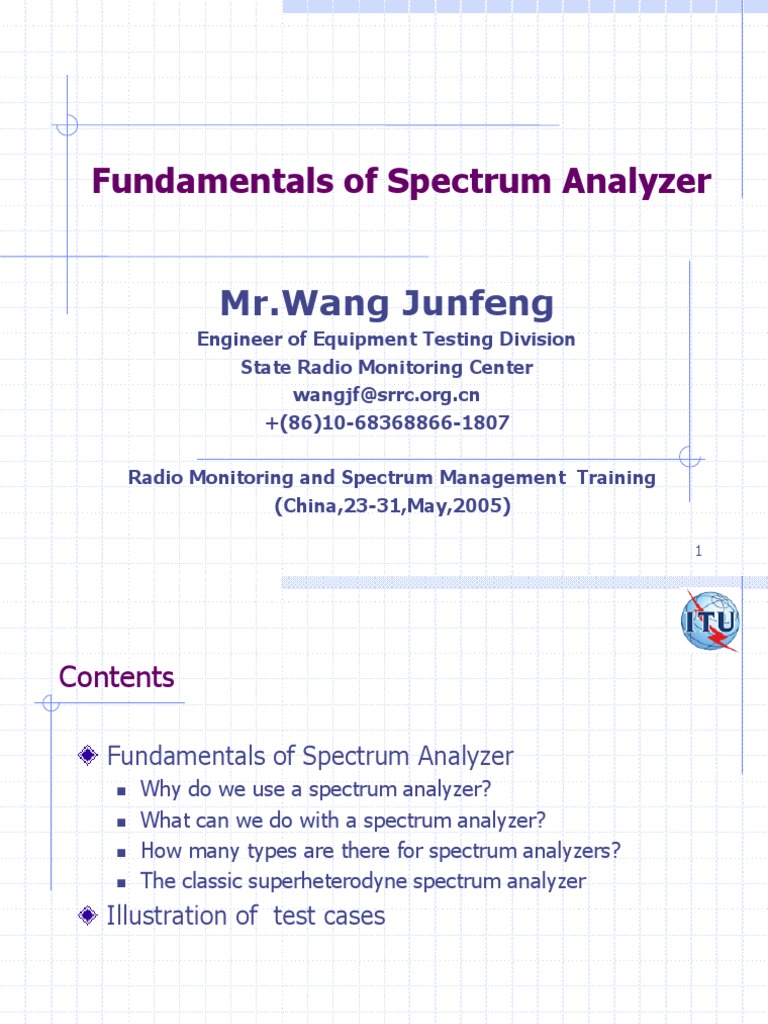 Fundamentals of Spectrum Analyzer | PDF | Spectral Density | Bandwidth (Signal Processing)