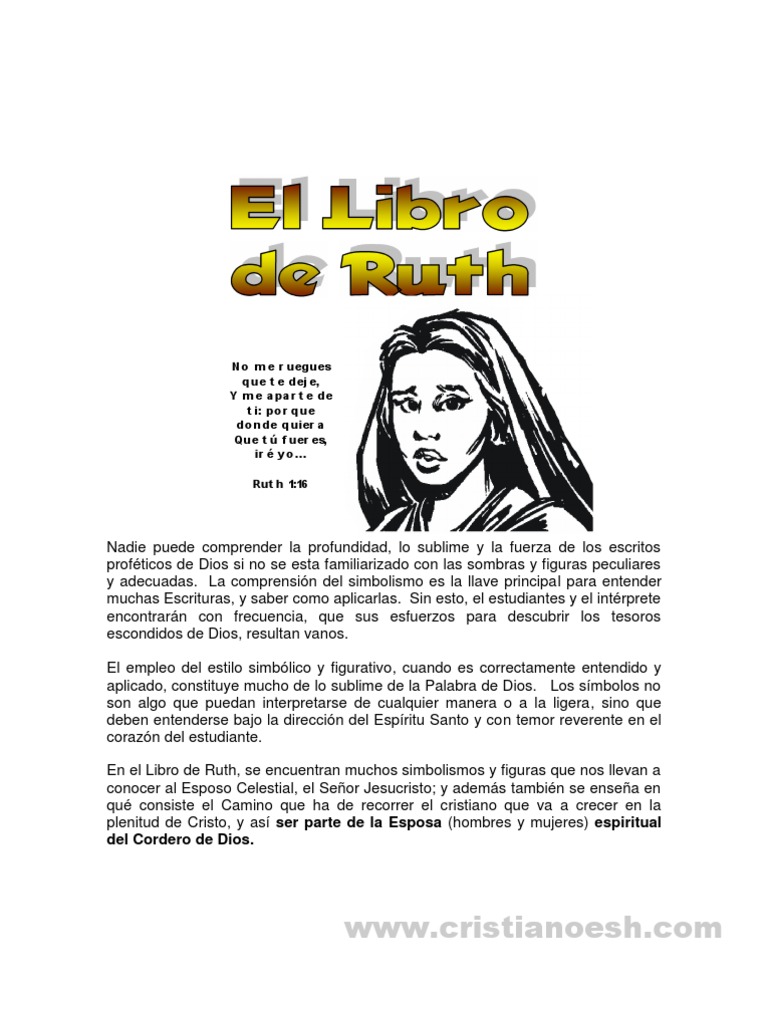 Enseñanzza Del Libro de Ruth PDF | PDF | Libro de rut | Cristo (título)