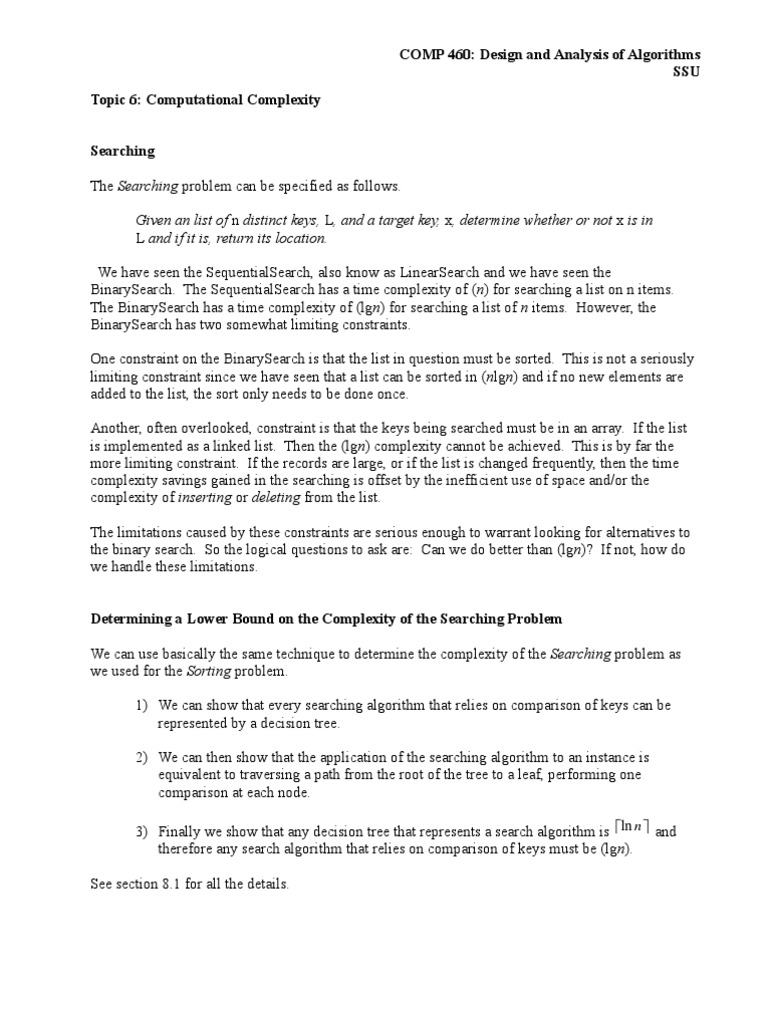 Design Analysis Algorithm | PDF | Array Data Structure | Time Complexity