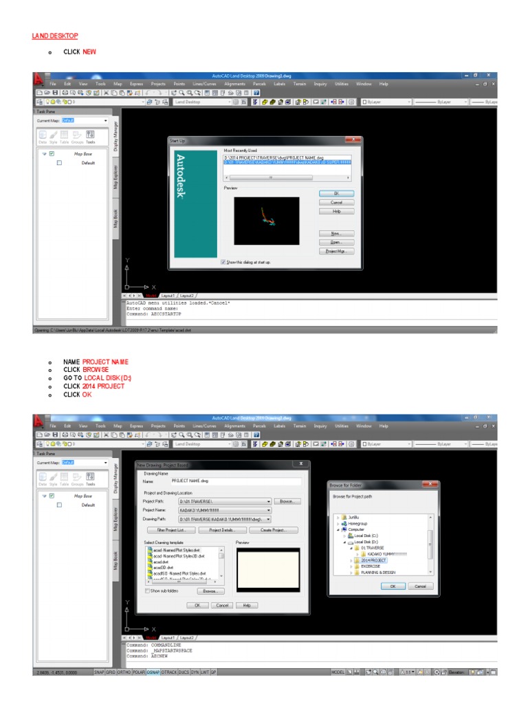 Land Desktop Project Setup Guide | PDF | Business