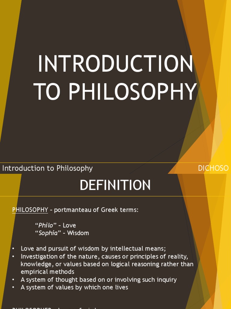Dichoso Introduction To Philosophy | PDF | Ancient Greek Philosophy ...