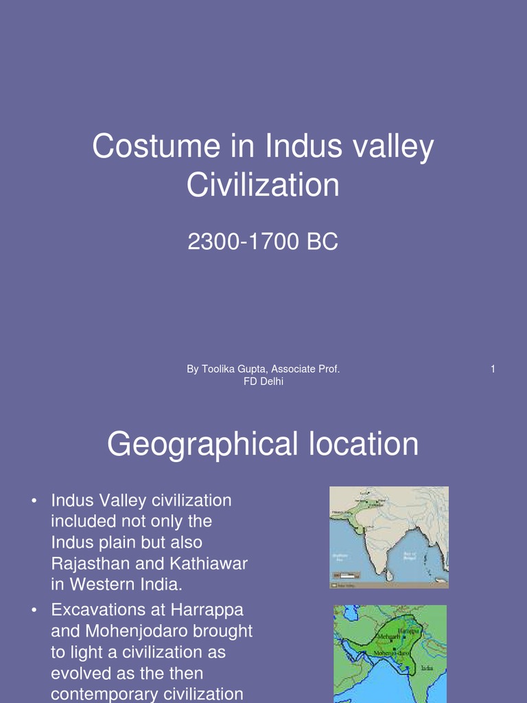Costume in Indus Valley CivilizationSes-2 | PDF | Human Body | Clothing