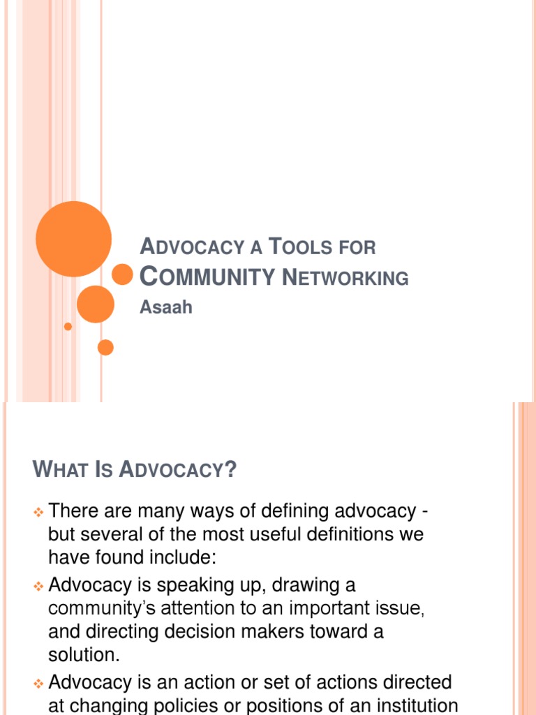 Understanding Advocacy Essentials | PDF | Advocacy | Policy