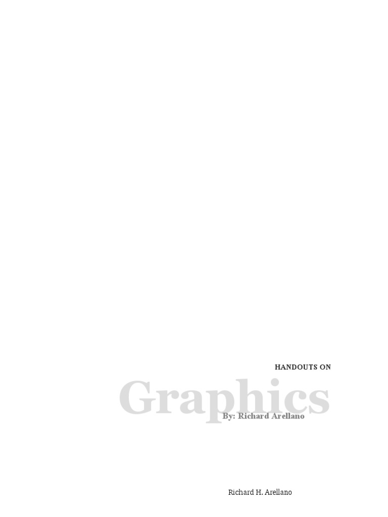 Graphics: By: Richard Arellano | Download Free PDF | Multidimensional Signal Processing | Imaging