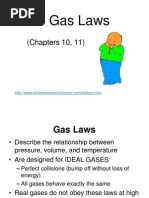 Gas Laws Formula Sheet | PDF | Gases | Mole (Unit)