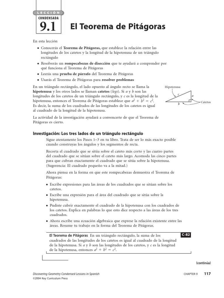 Teorema de Pitagoras y El Circulo. | PDF | Triángulo | Objetos geométricos