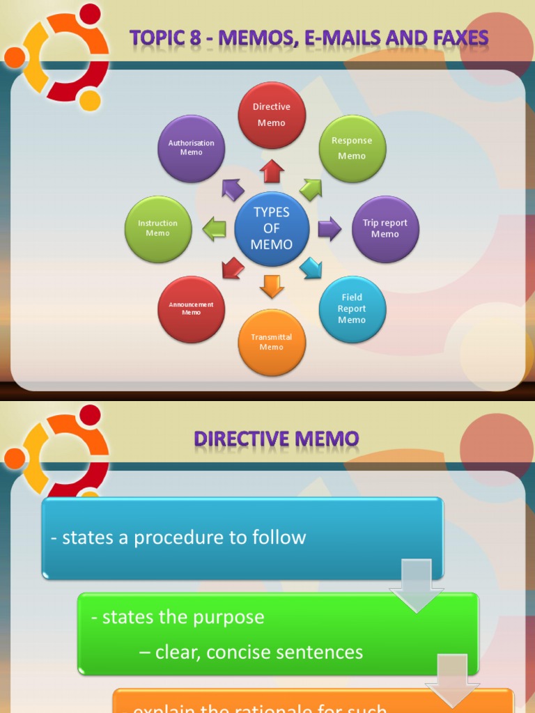 Types OF Memo: Directive Memo Response Memo | PDF | Business ...