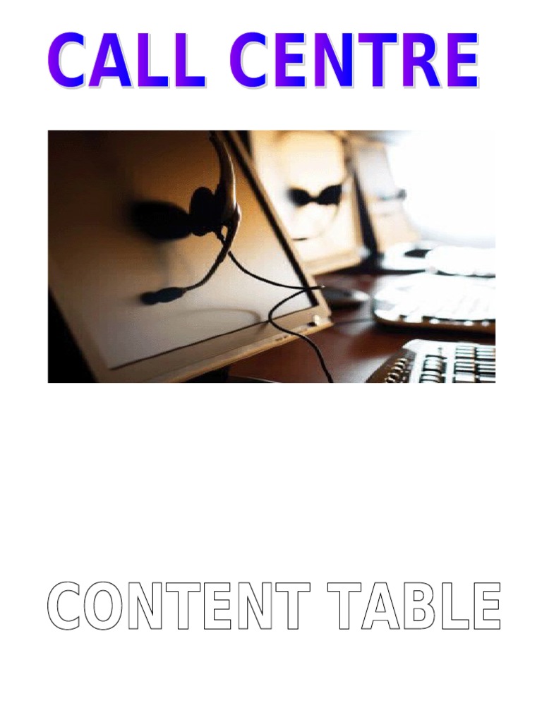 Call Center | PDF | Information Technology Management | Digital Technology