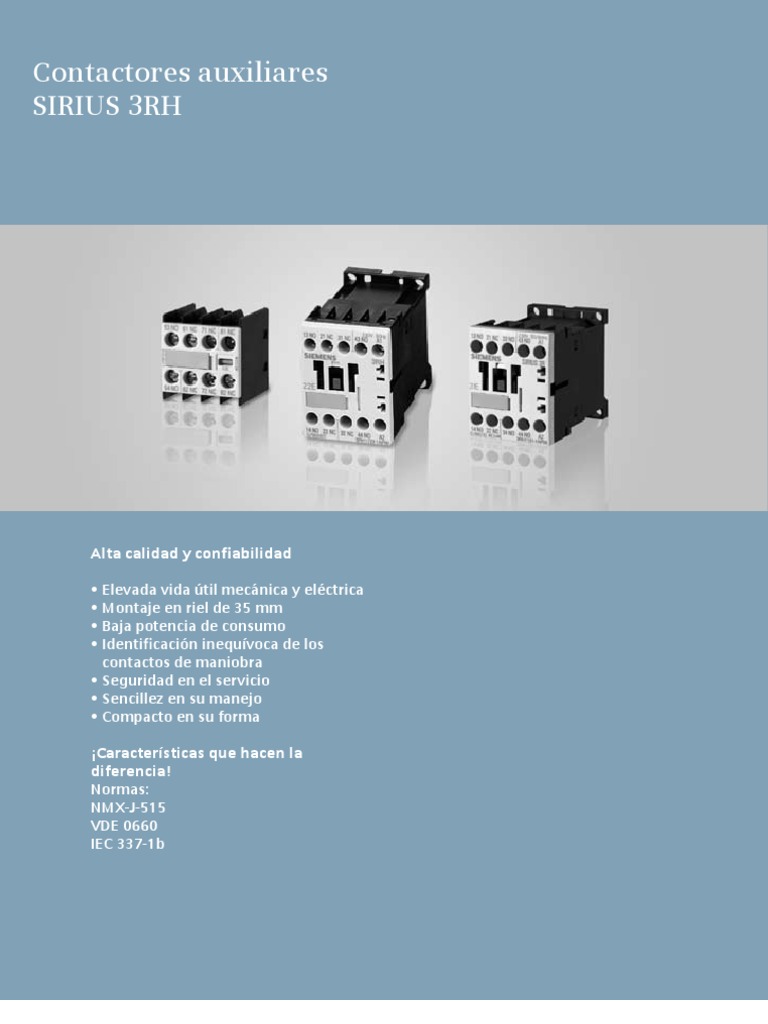 Catalogo Contactores Siemens