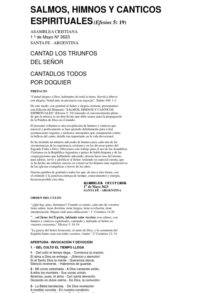 Himnario de Alabanza y Adoración | PDF | Cristo (título) | Oración