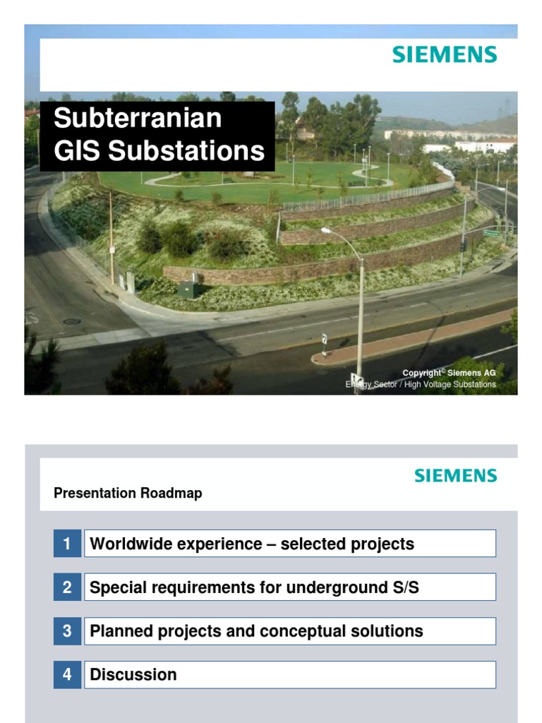 Subterranian GIS Substations | Electrical Substation | High Voltage
