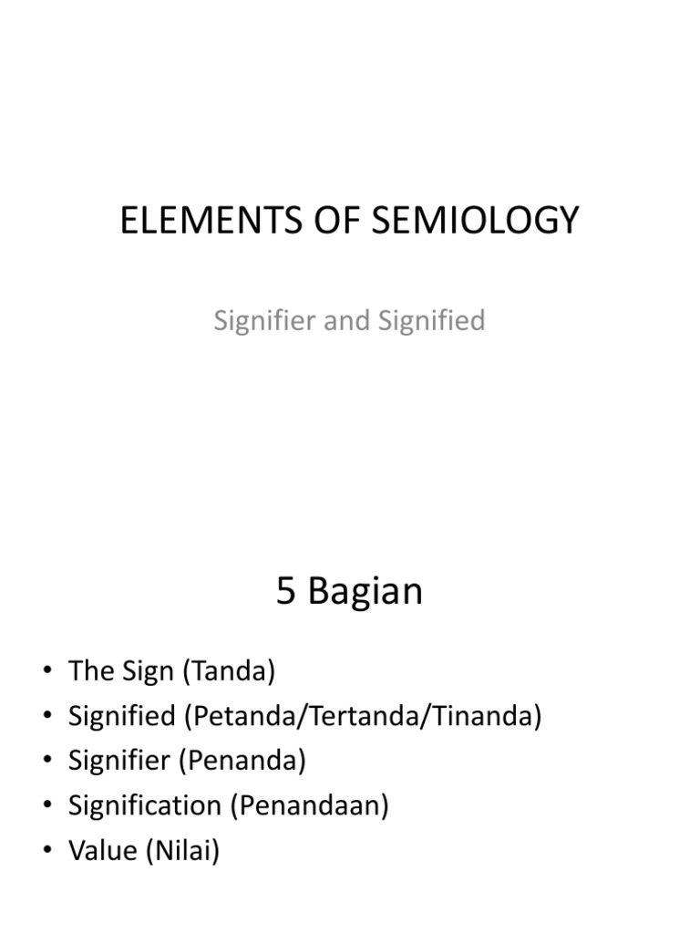 Signifier Dan Signified Lengkap | PDF | Filsafat | Seni & Disiplin Bahasa