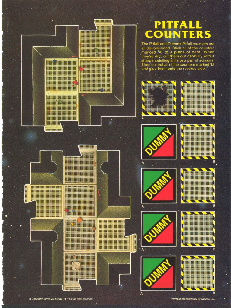Space Hulk Mission - The Wolf Lair Tiles & Counters (White Dwarf 147 ...