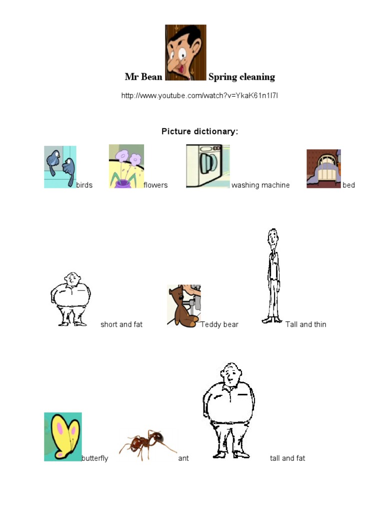 Mr Bean's Spring Cleaning Quiz | PDF