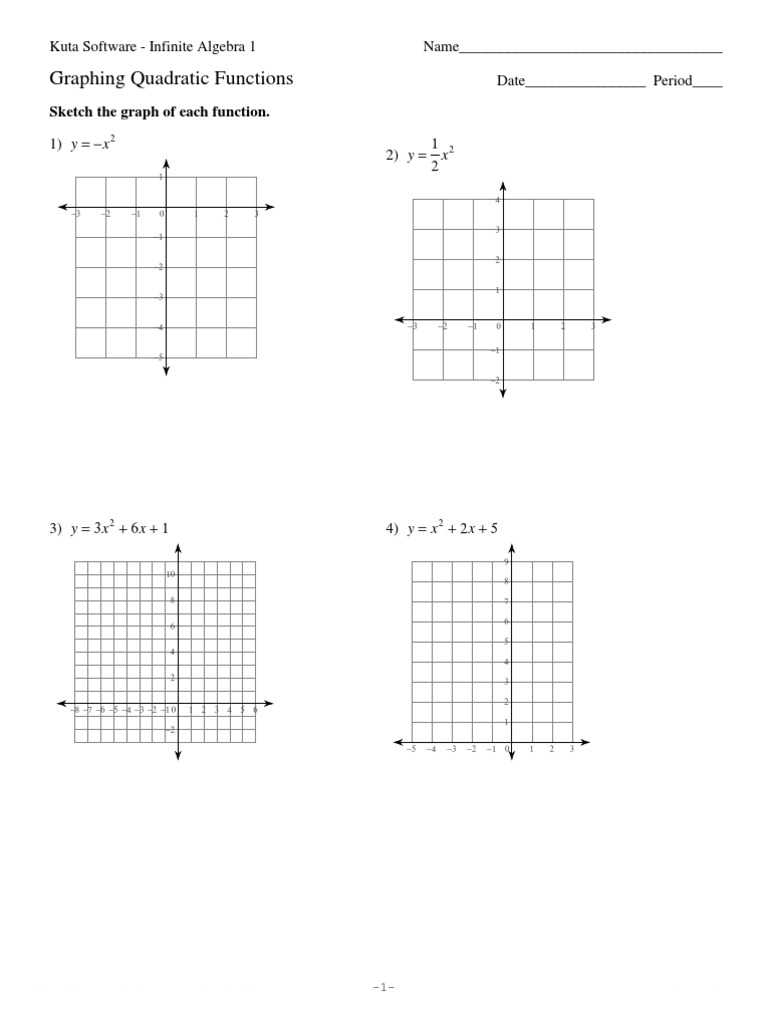 Graphing Quadratic Functions | PDF