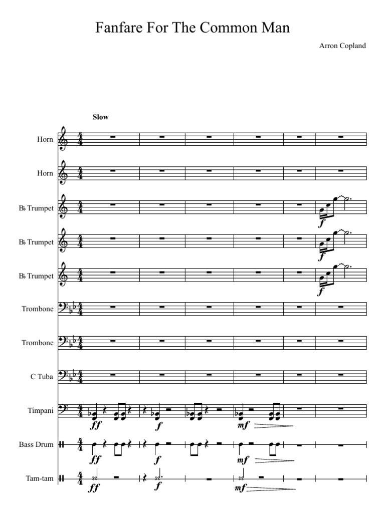 Fanfare for the Common Man | Orchestras | Music Production